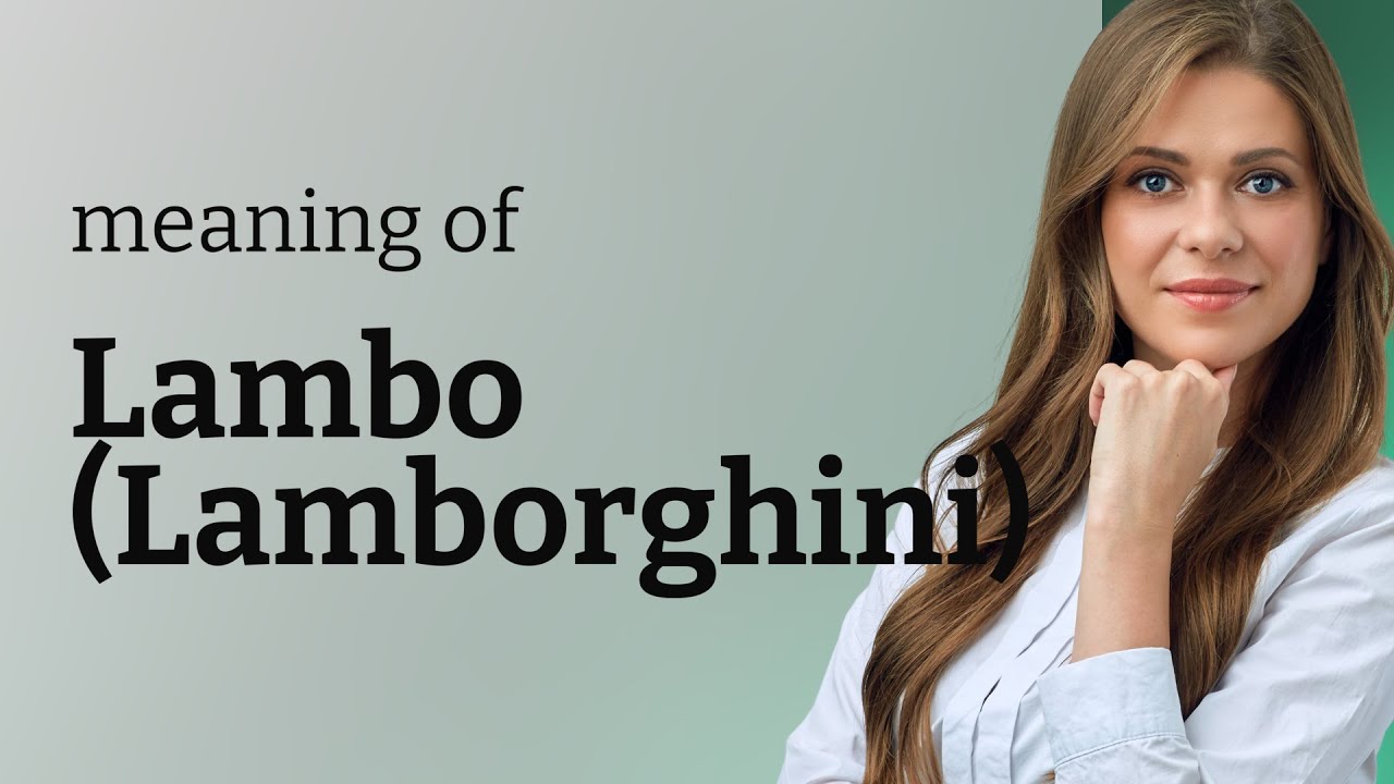 Understanding "Lambo" - A Dive into Car Slang - YouTube