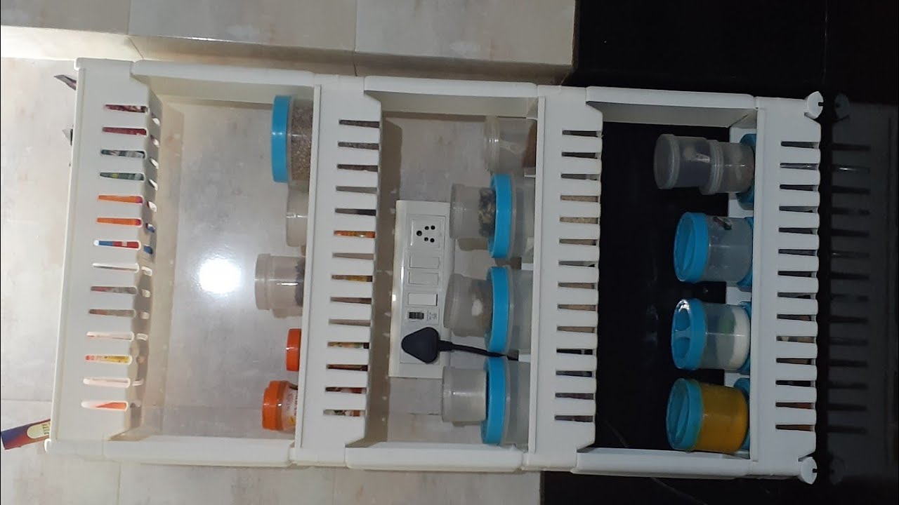 Plastic kitchen trolley |unboxing and |assemble |four selves - YouTube