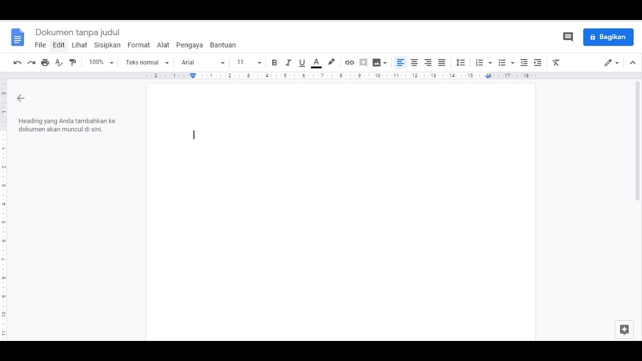 Video Tutorial Membuat Dokumen pada Google Dokumen - YouTube