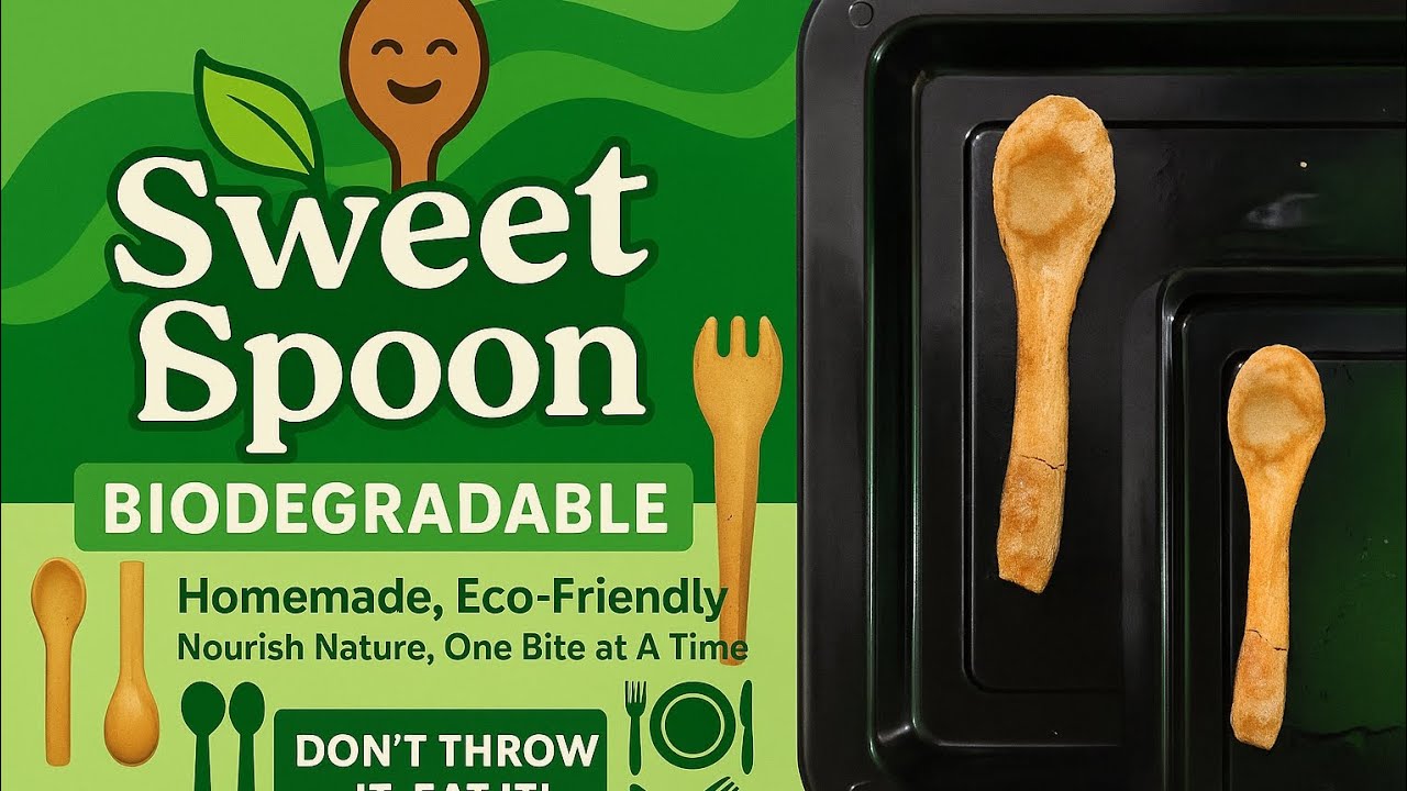 DIY Edible Spoon 🍴 | Biodegradable Cutlery for a Greener Planet 🌱 - YouTube