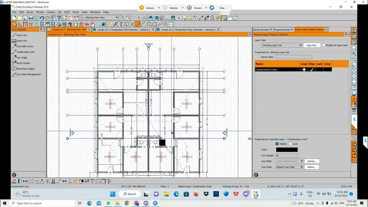 how to make a construction line using Chief Architect - YouTube