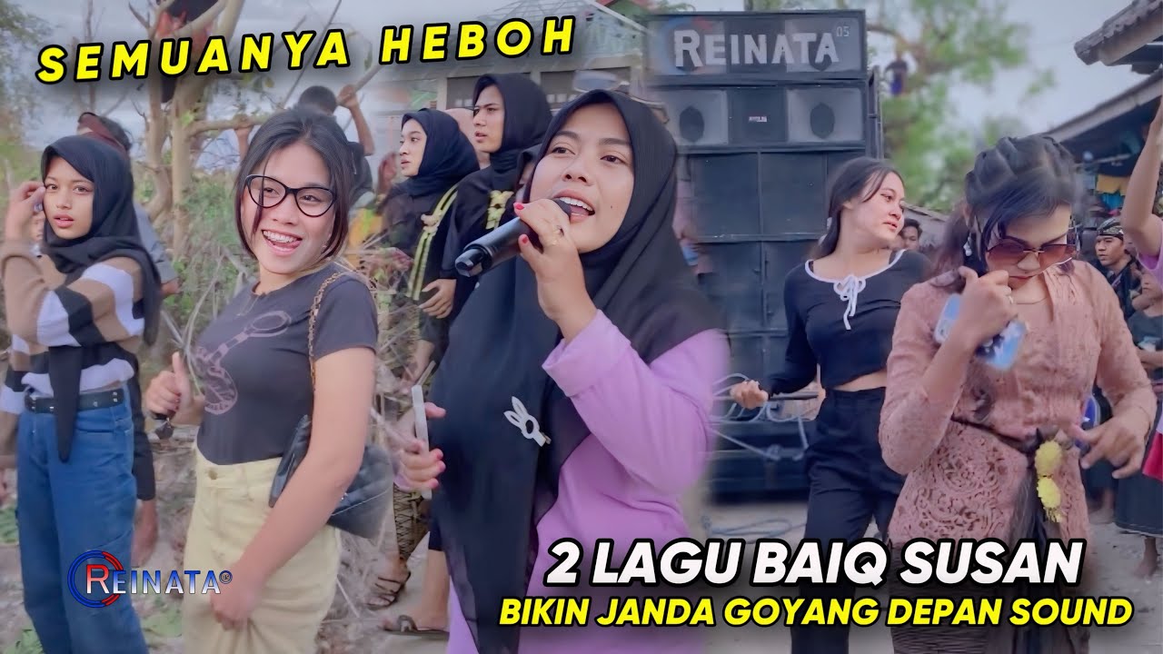 LAGU NYA BIKIN HEBOH JANDA BAJU HITAM DENGAR LAGU BAIQ SUSAN REINATA 05 ...
