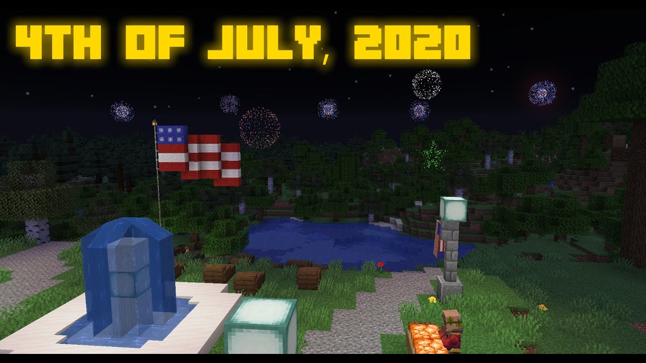 July 4th Fireworks Show in Minecraft - YouTube