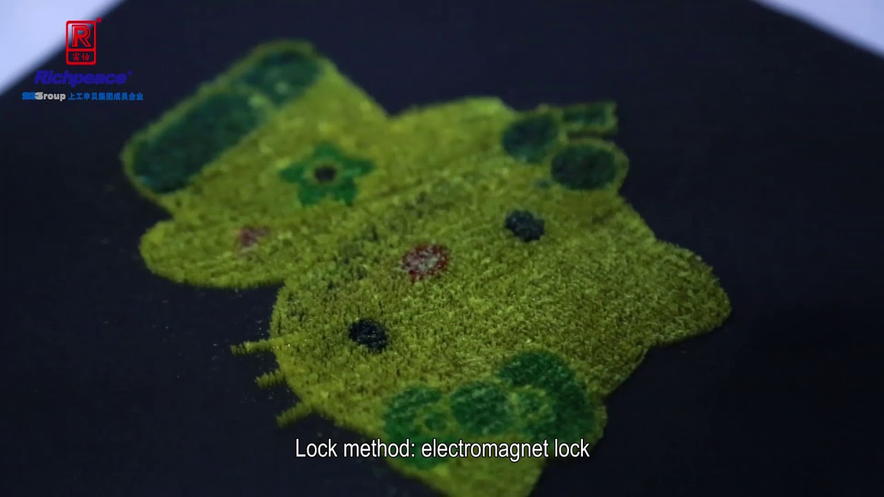 GetonAgain Computerized Tuft Stitch Embroidery Machine - YouTube