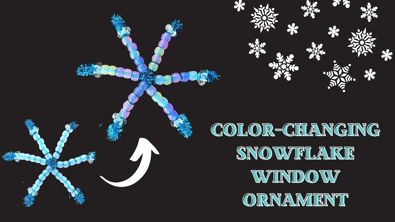 Color-Changing Snowflake Ornament - YouTube