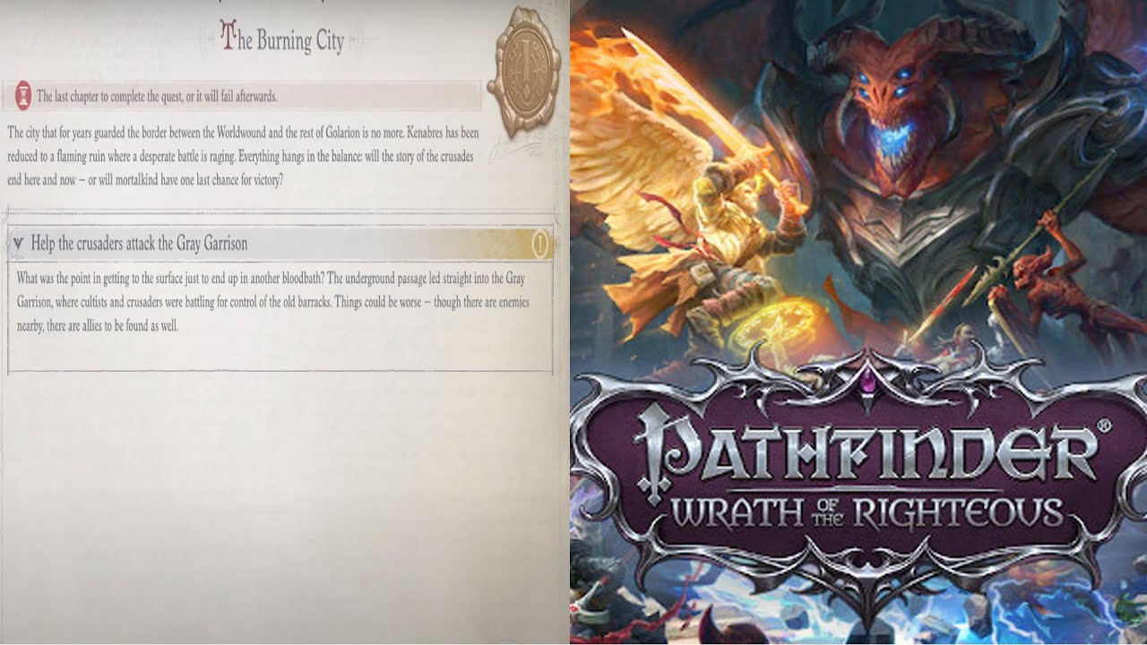 Pathfinder: Wrath of the Righteous - The Burning City I Main Story ...
