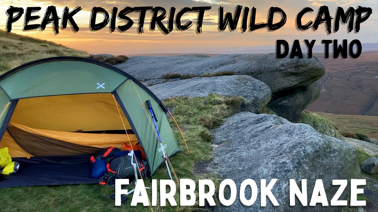 Peak District Stormy Wild Camp at Fairbrook Naze | Hiking Kinder Scout ...