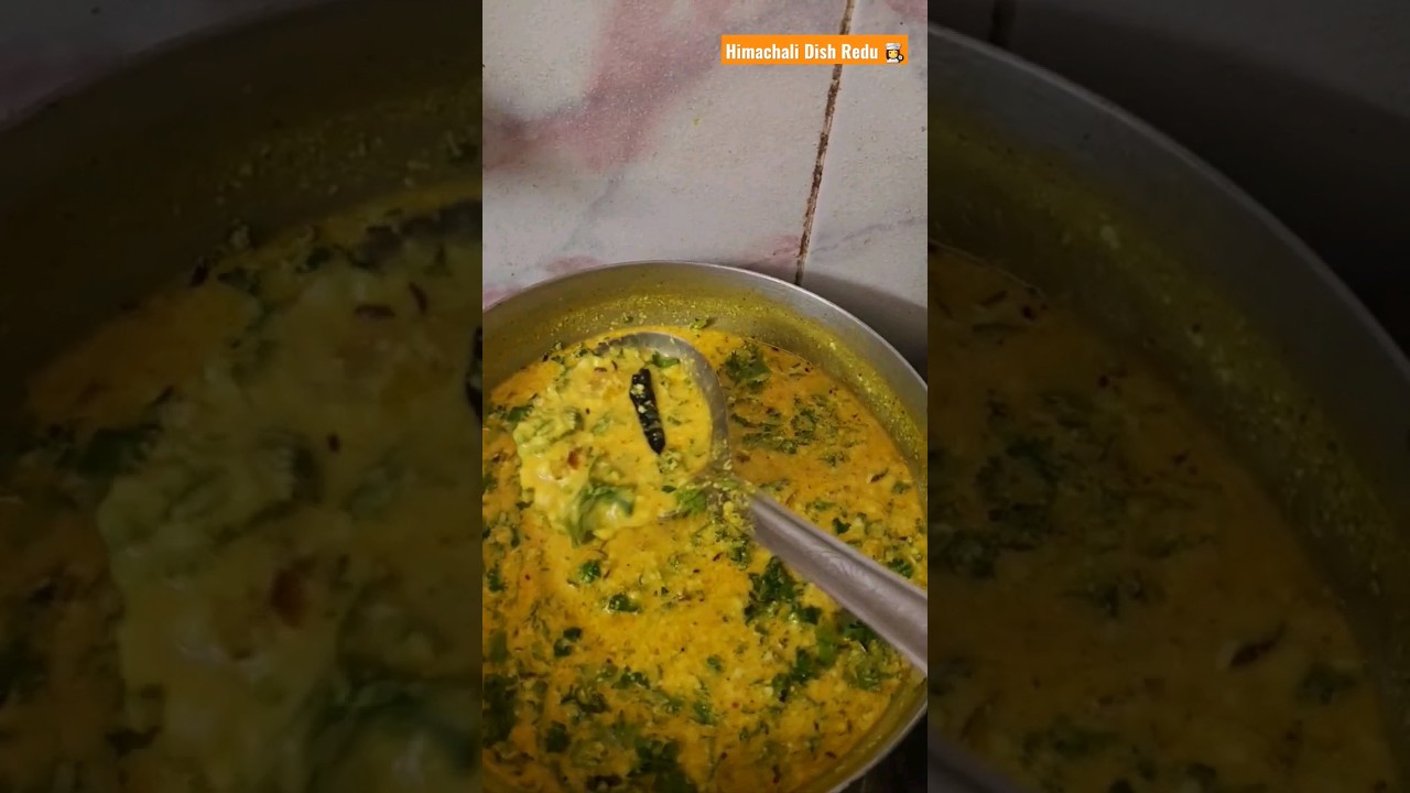 Himachali Dish Redu Reciepe 👩‍🍳 #dahitadka #himachalidish #nashtarecipe ...