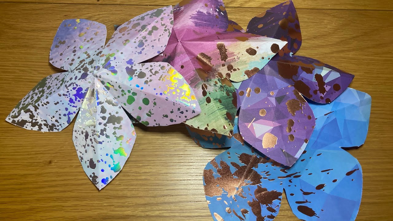 Origami Flower (pentagon base version) - YouTube