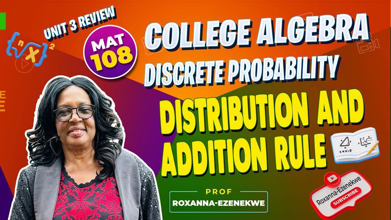 MAT 108 (Finite Prob. & Statistics) Unit 3 Test review - YouTube