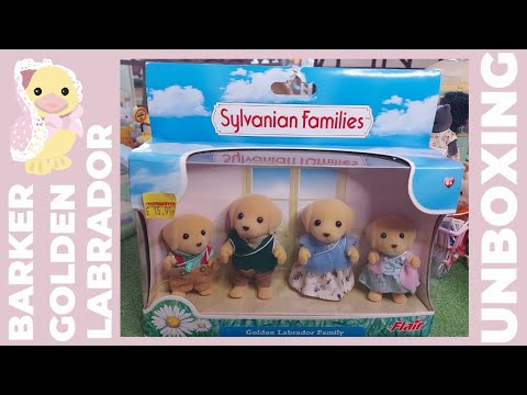 Sylvanian Families Barker Golden Labrador Family Unboxing (Calico ...