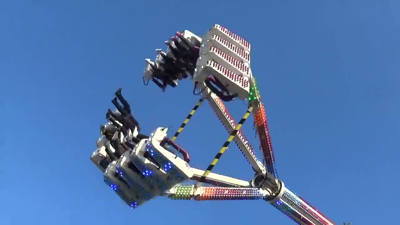 Freak Out funfair ride, Plymouth - YouTube