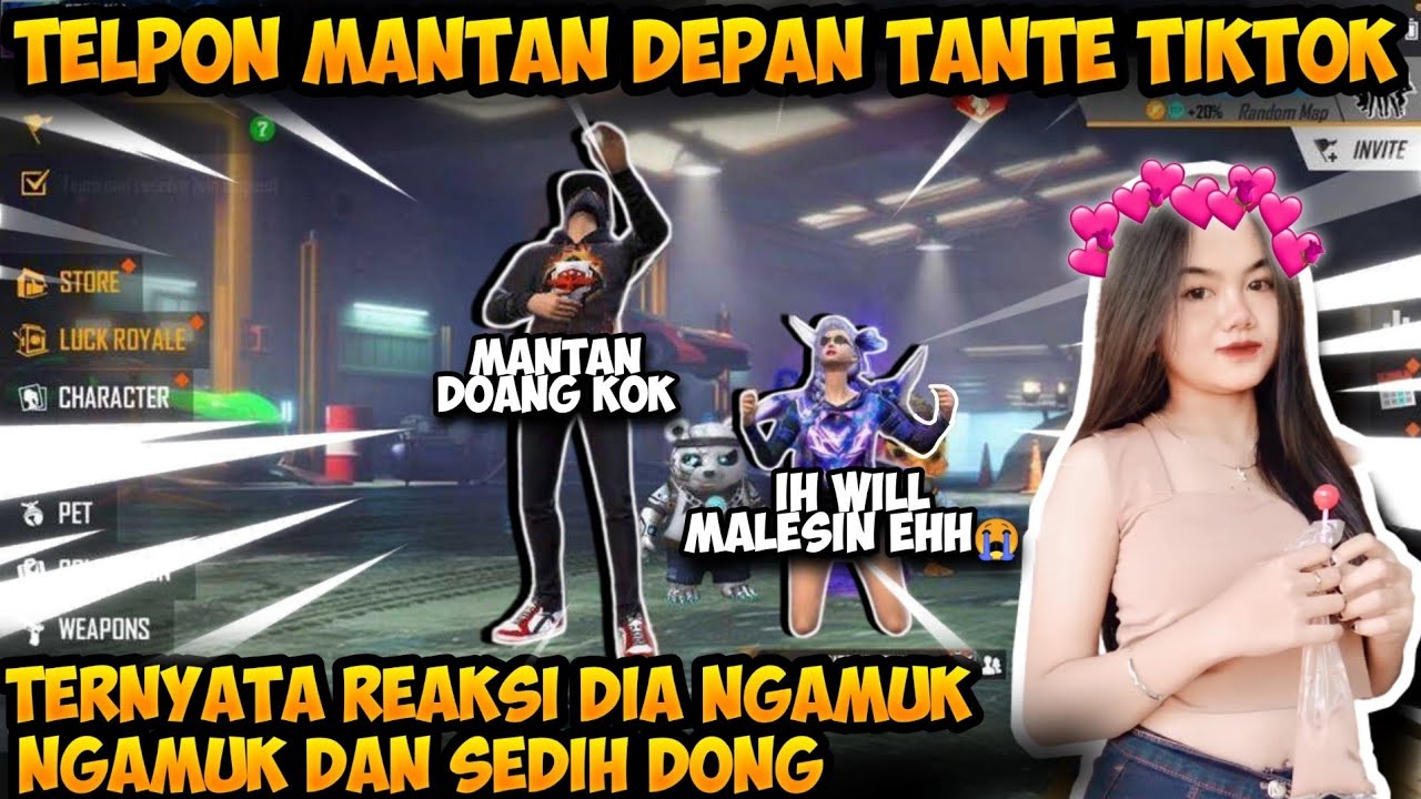 PRANK TELPON SAMA MANTAN DEPAN TANTE TIKTOK AUTO NGAMUK DAN NANGIS DIA ...