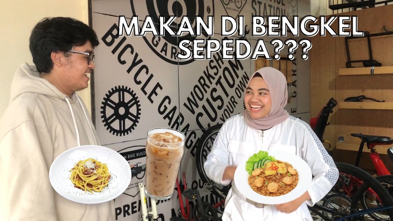 MAKAN DI BENGKEL SEPEDA??? - Sixplus Coffee and Garage - YouTube