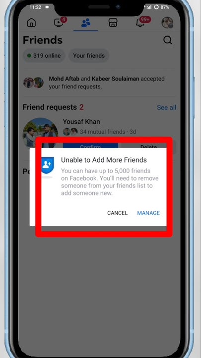 Facebook Unable To Add More Friends | Facebook FriendRequest Problem | How to solve Facebook ...