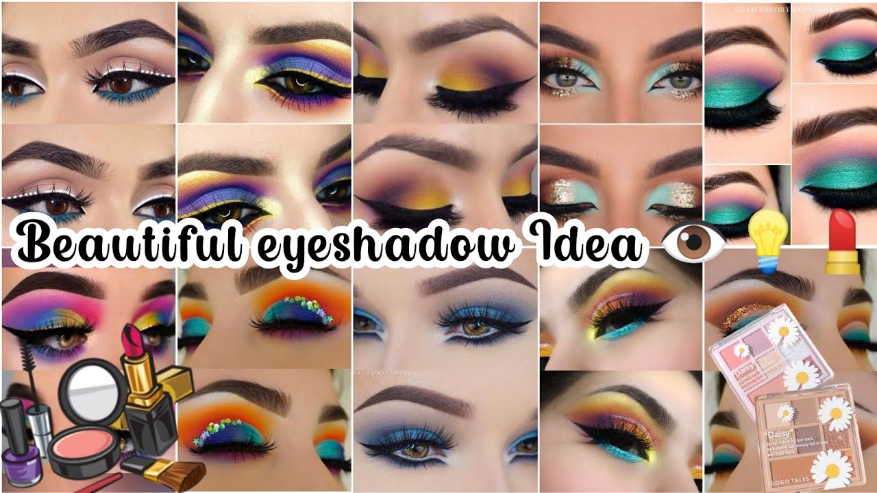 Preety eye makeup look for girls 😍💄| different beautiful eyeshadow look ...