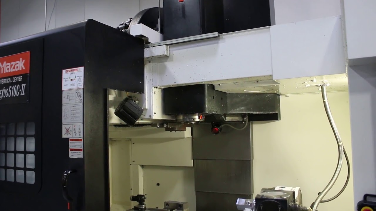MAZAK 4 AXIS MACHINING CENTER - YouTube