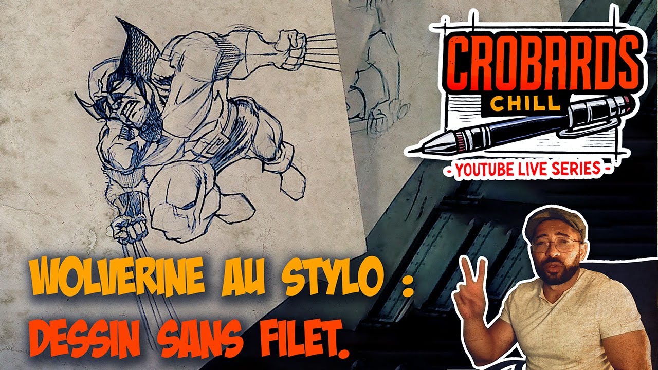 Crobards chill #2 #wolverine au stylo BIC: Dessin sans filet #xmen # ...