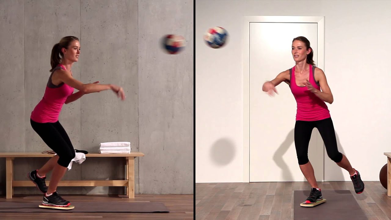 Foot Rehab: Standing on One Leg - Catching and Throwing Back a Ball ...