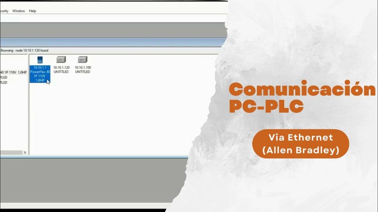 Comunicacion PC-PLC via Ethernet Uso de RSLinks y BOOTP/DHCP - YouTube