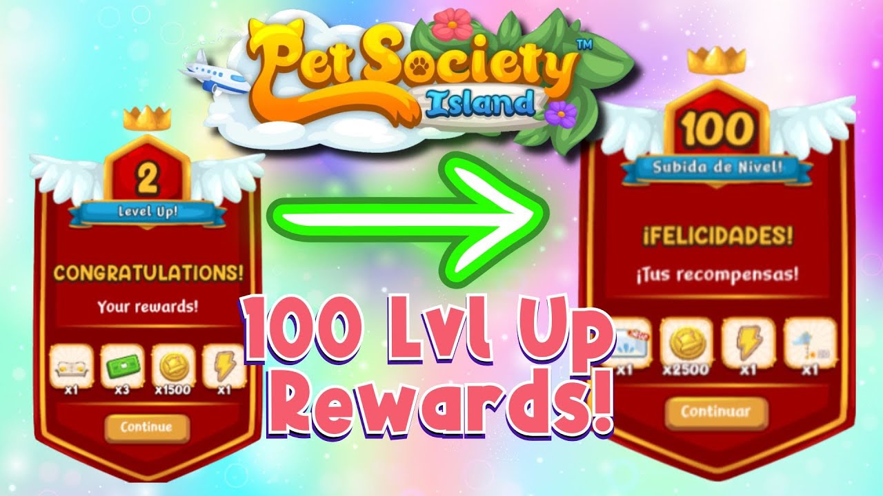 The Ultimate Guide to 100 Level Up Rewards in Pet Society Island - YouTube
