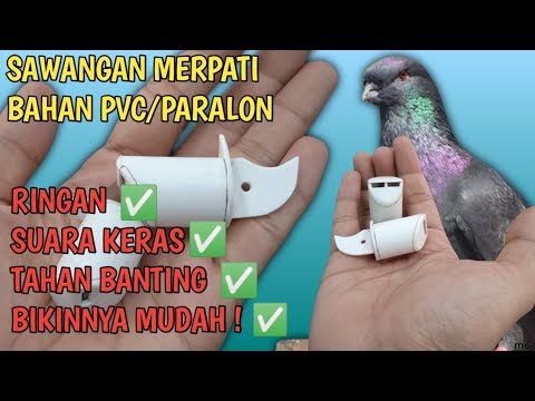 Cara Membuat Sawangan Merpati | Bahan Full PVC - YouTube