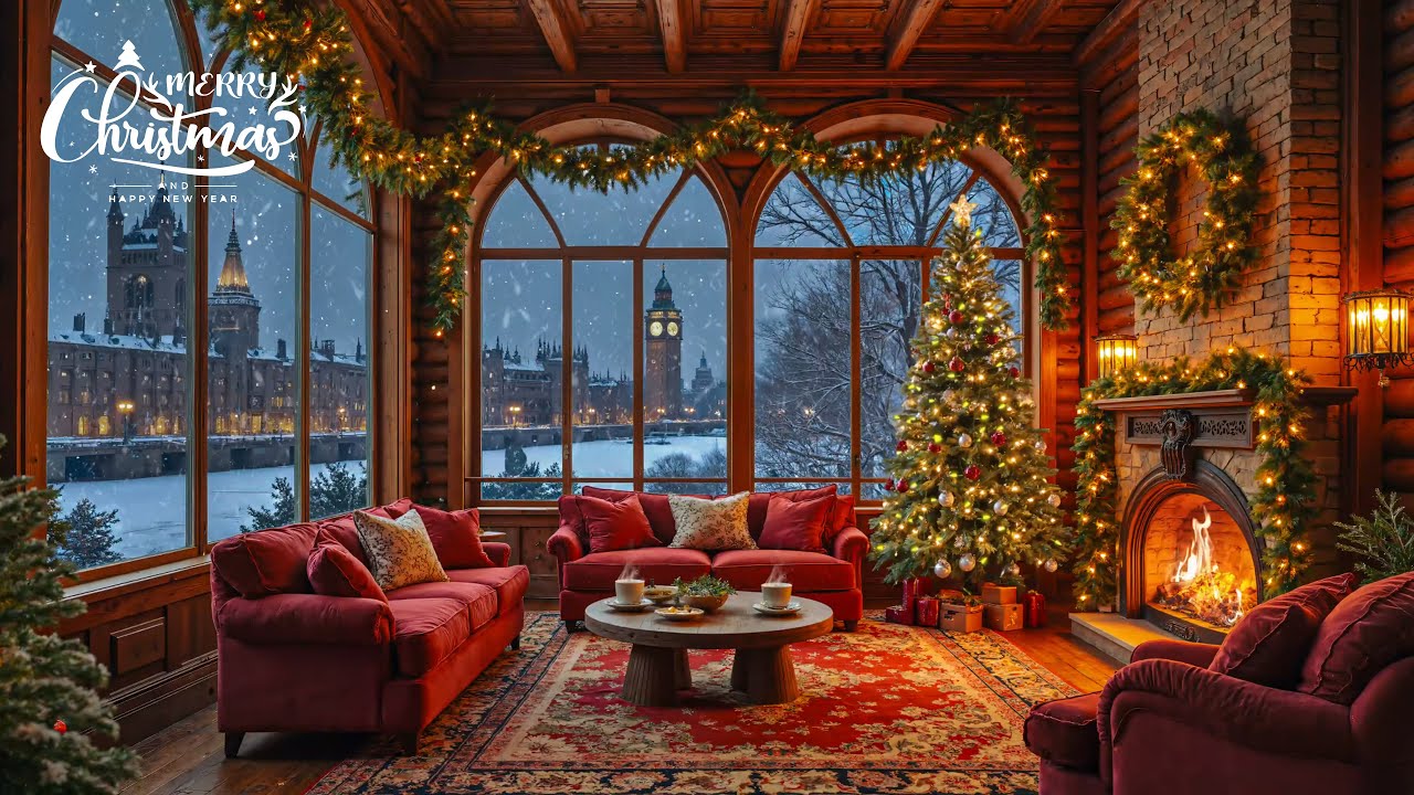 Peaceful Christmas Music for Relaxation 🎄 Beautiful Christmas Ambience ...
