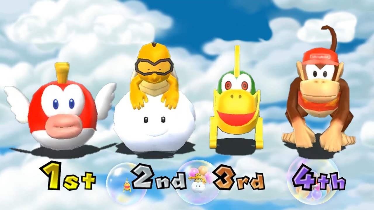 Mario Party 9 - Minigame - Koopa Troopa Vs Peach Vs Yoshi Vs Birdo ...
