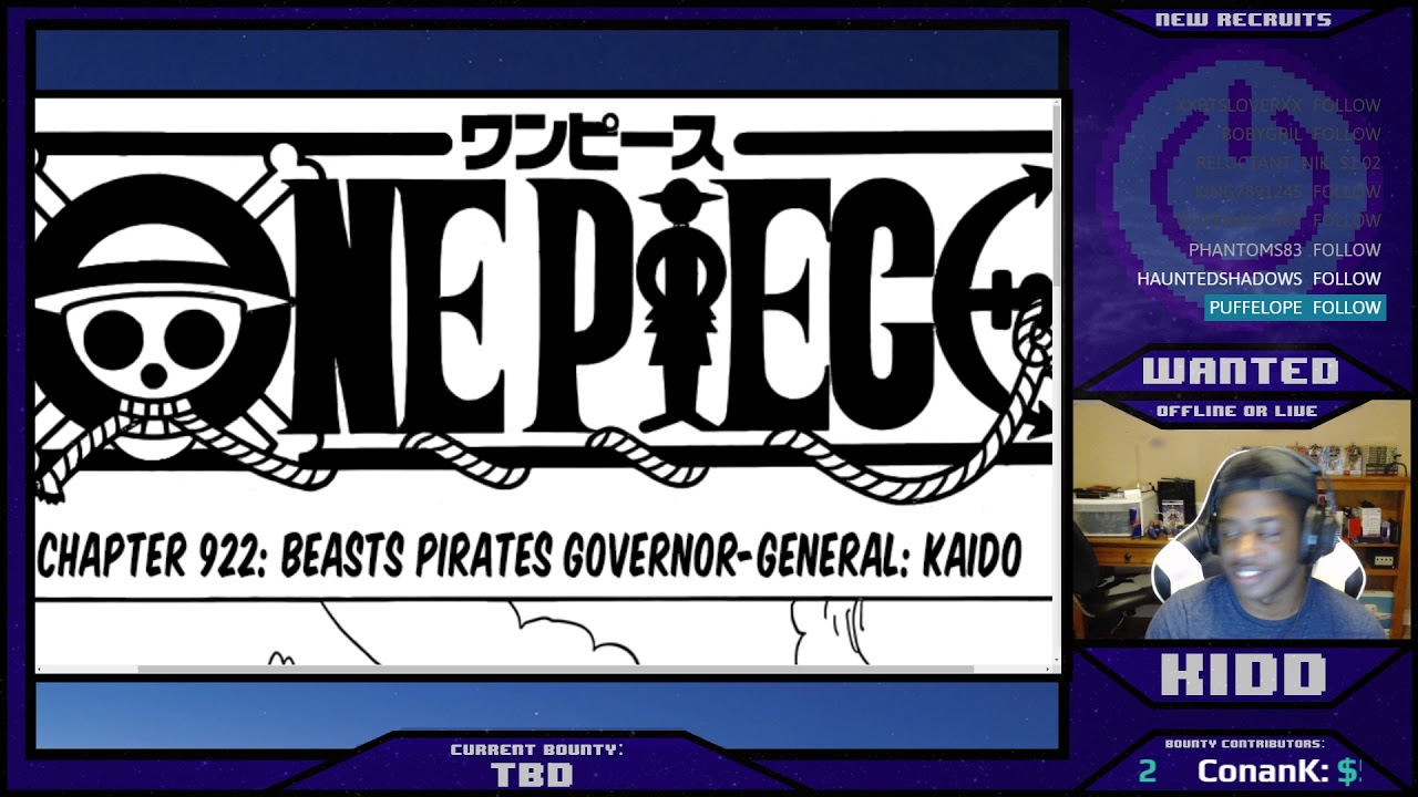 ONE PIECE CHAPTER 922 LIVE REACTION - YouTube