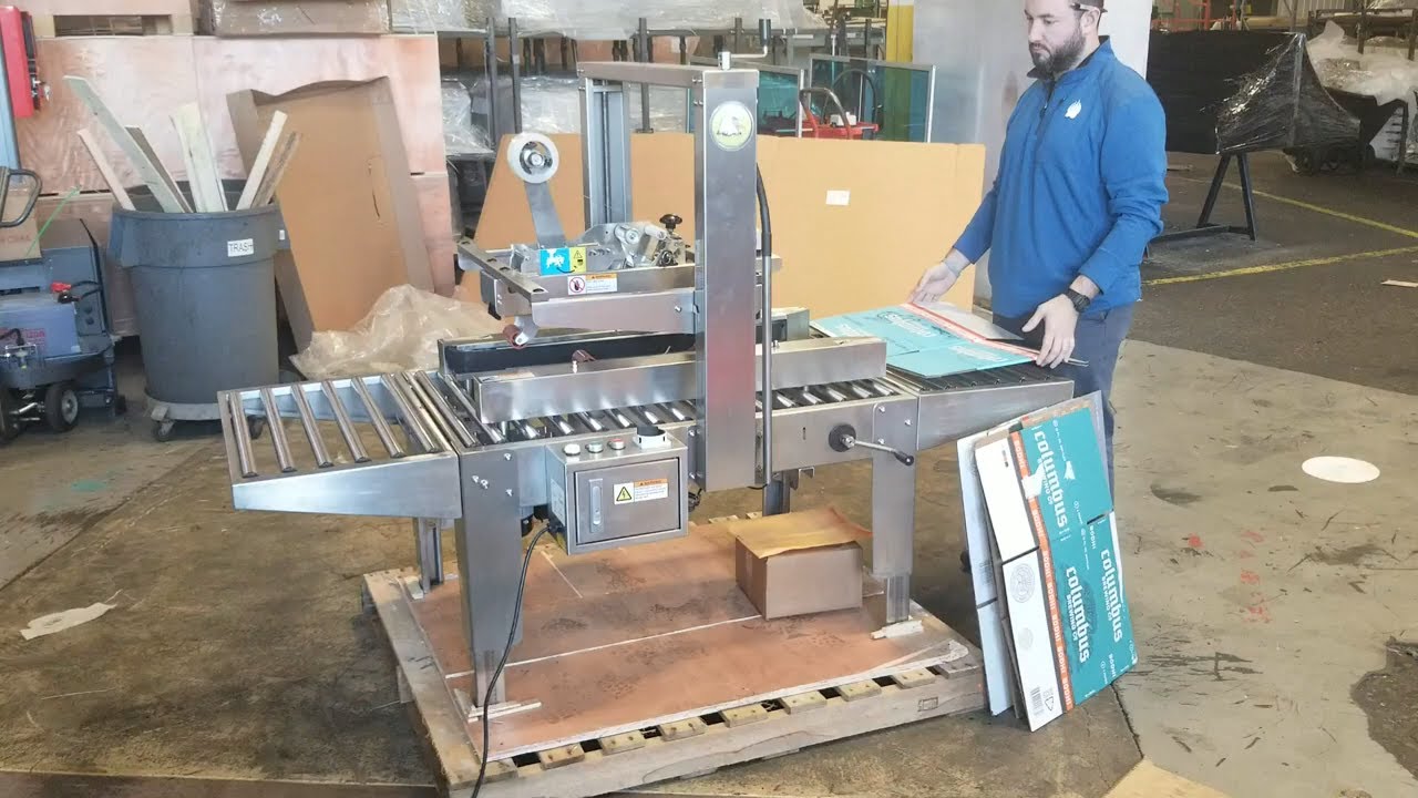 Eagle T100-SS Stainless Steel Carton Taper - YouTube