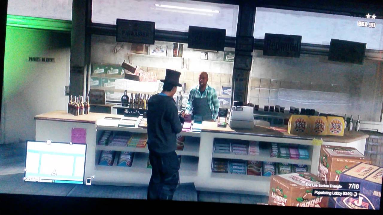 Gta 5 shop robbery - YouTube