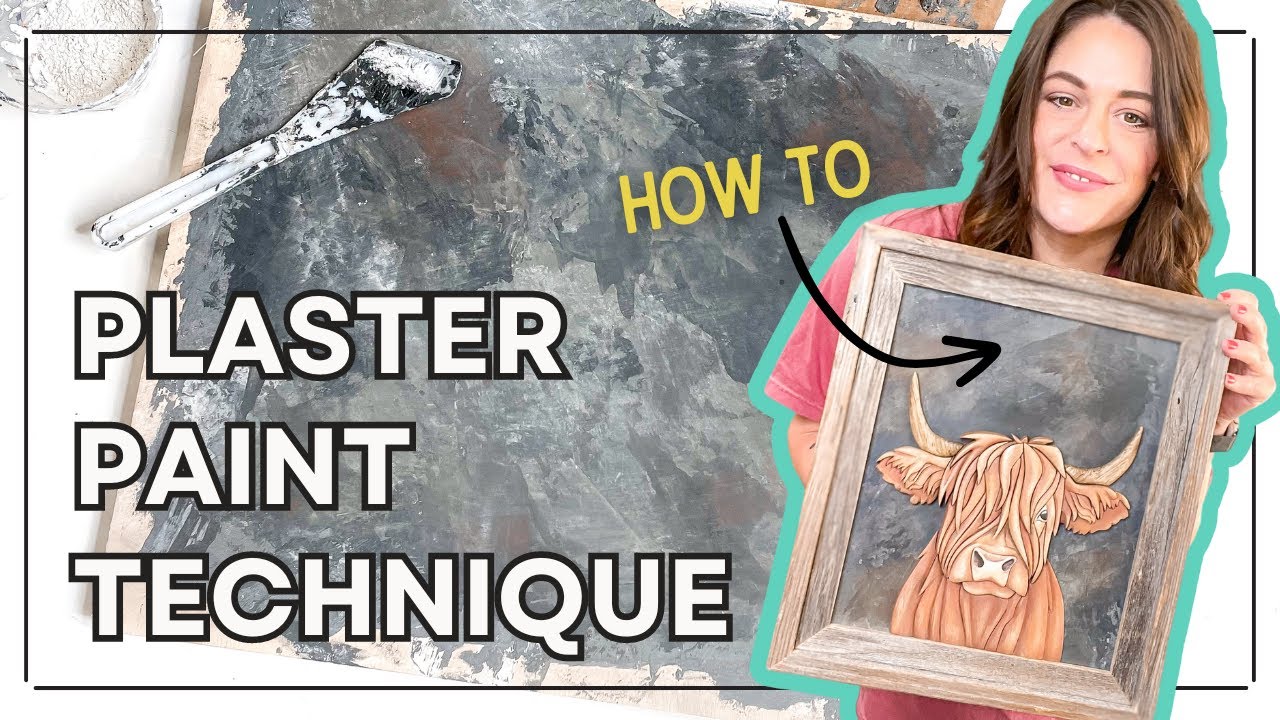 How to Create Plaster Paint: Textured Paint Technique Tutorial - YouTube