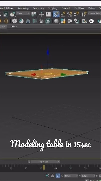 How i modeling table in 3D MAX #3dmax #model #3d #architecture #table # ...