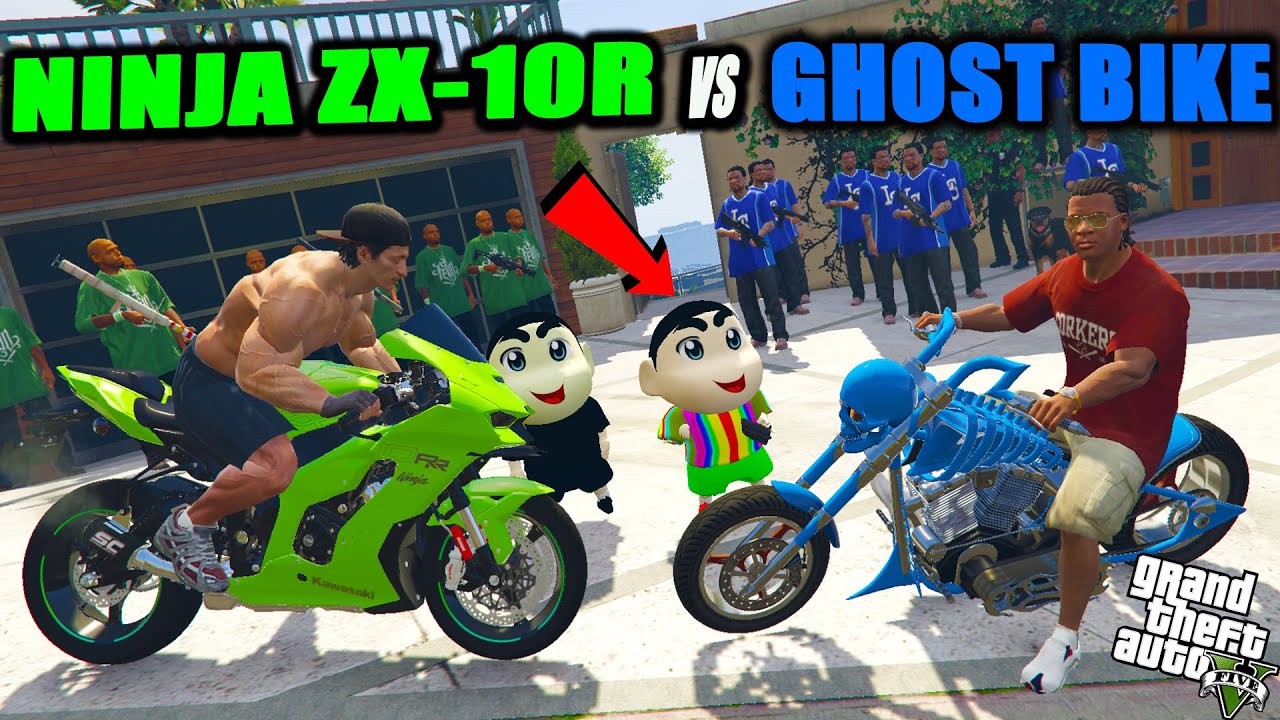 GTA 5: Ninja ZX-10R vs Ghost Bike challenge in GTA 5 ! - YouTube