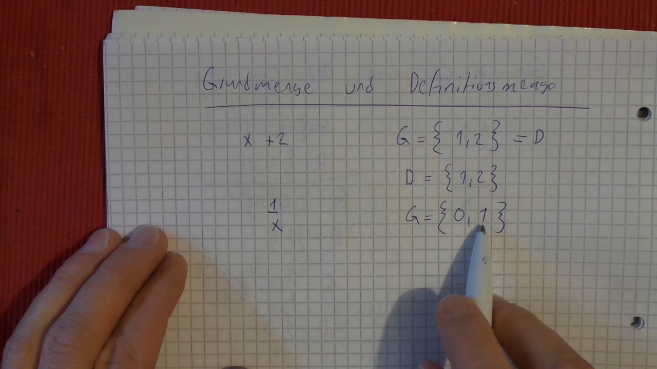 3b Grundmenge und Definitionsmenge - YouTube