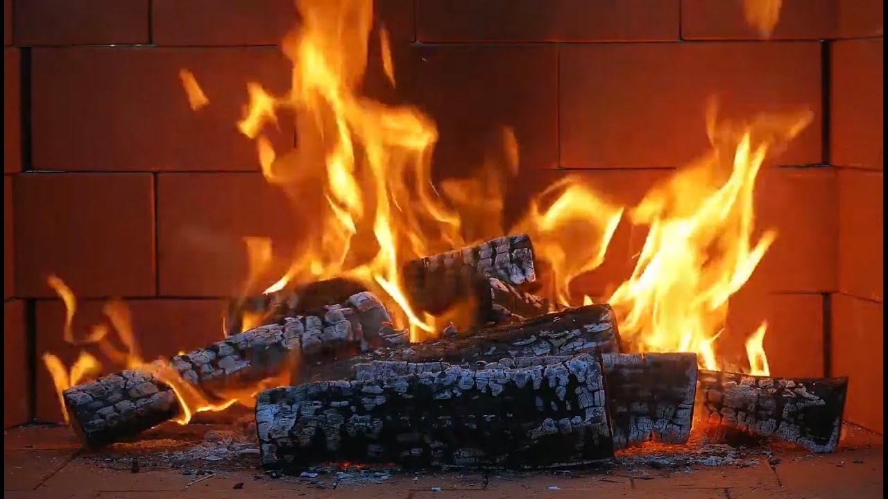 Fireplace Fire Burning FULL HD (10 HOURS) with Crackling Fire Sounds ...