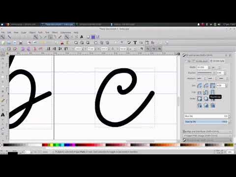 Tutorial membuat font menggunakan inkscape dan fontforge Part1 - YouTube
