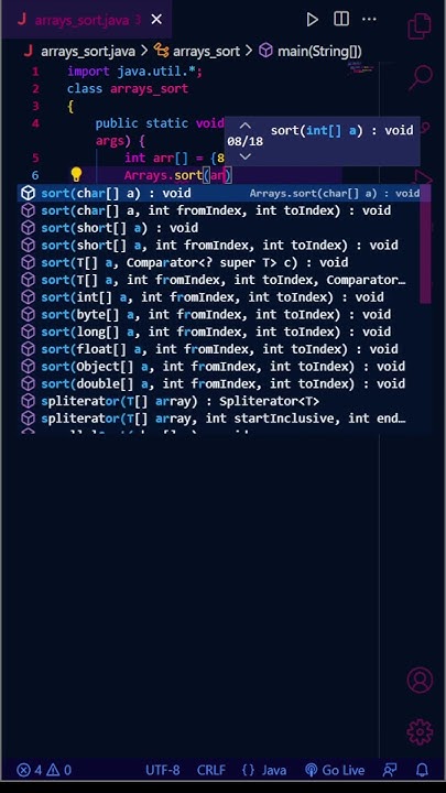 Easiest Sorting Method Java Speed Codes Codingtutorials Javaprogramming Sorting Youtube