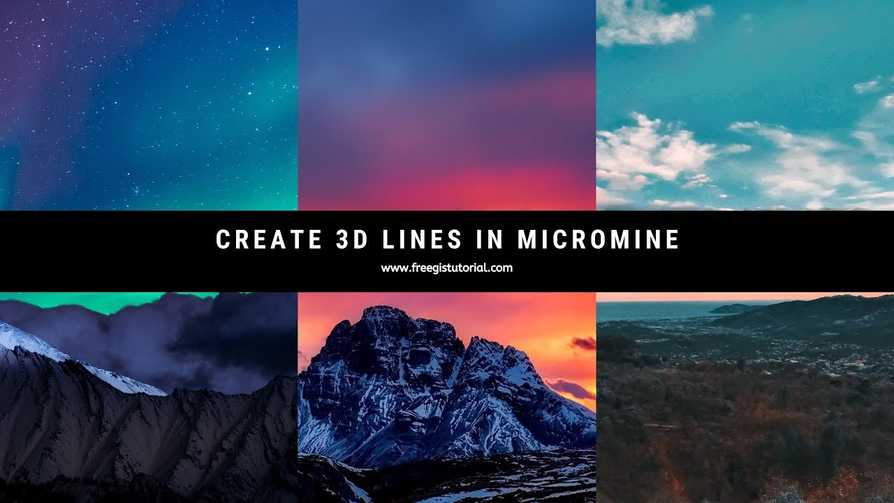 Micromine Tutorial for Beginners-How to create 3D lines in Micromine ...