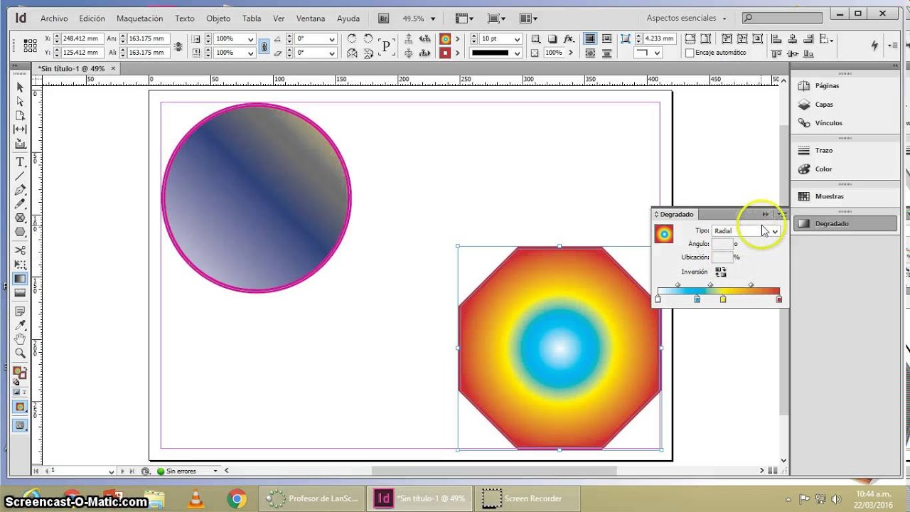 Indesign: Efecto Degradado - YouTube