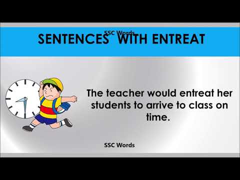 Entreat # Improve English # Meaning and 5 sentences # GRE CAT GMAT word ...