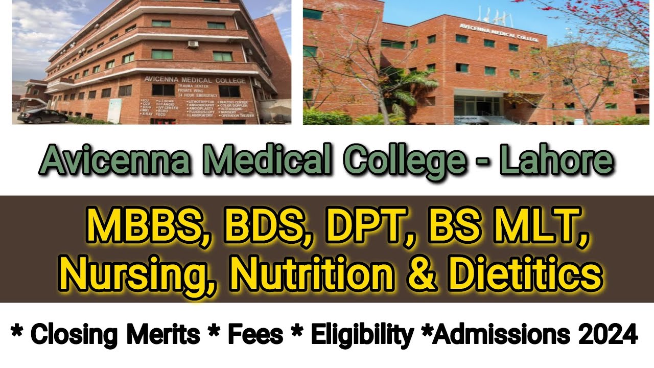 Avicenna Medical College, Lahore | MBBS, BDS, DPT, MIT, Nursing ...