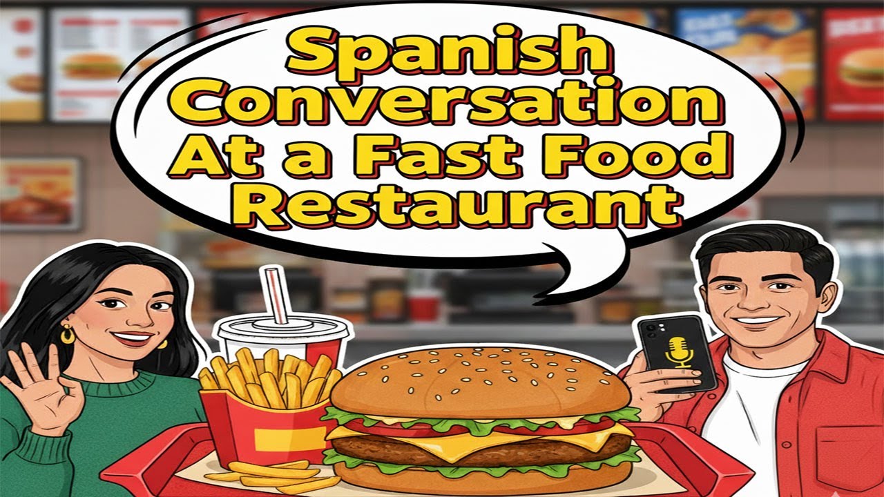 Learn Spanish While Ordering Food | Real Restaurant Conversation - YouTube