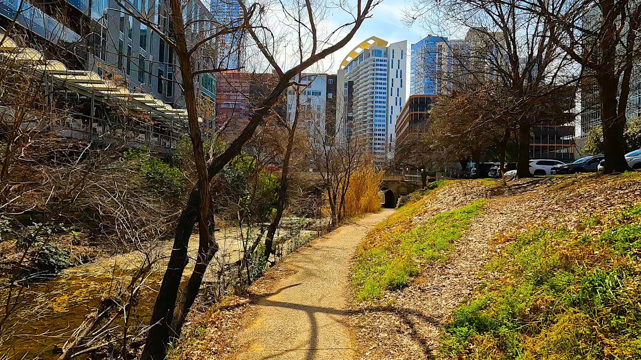 Shoal Creek Bike Path - Pease Park to Lady Bird Lake - YouTube