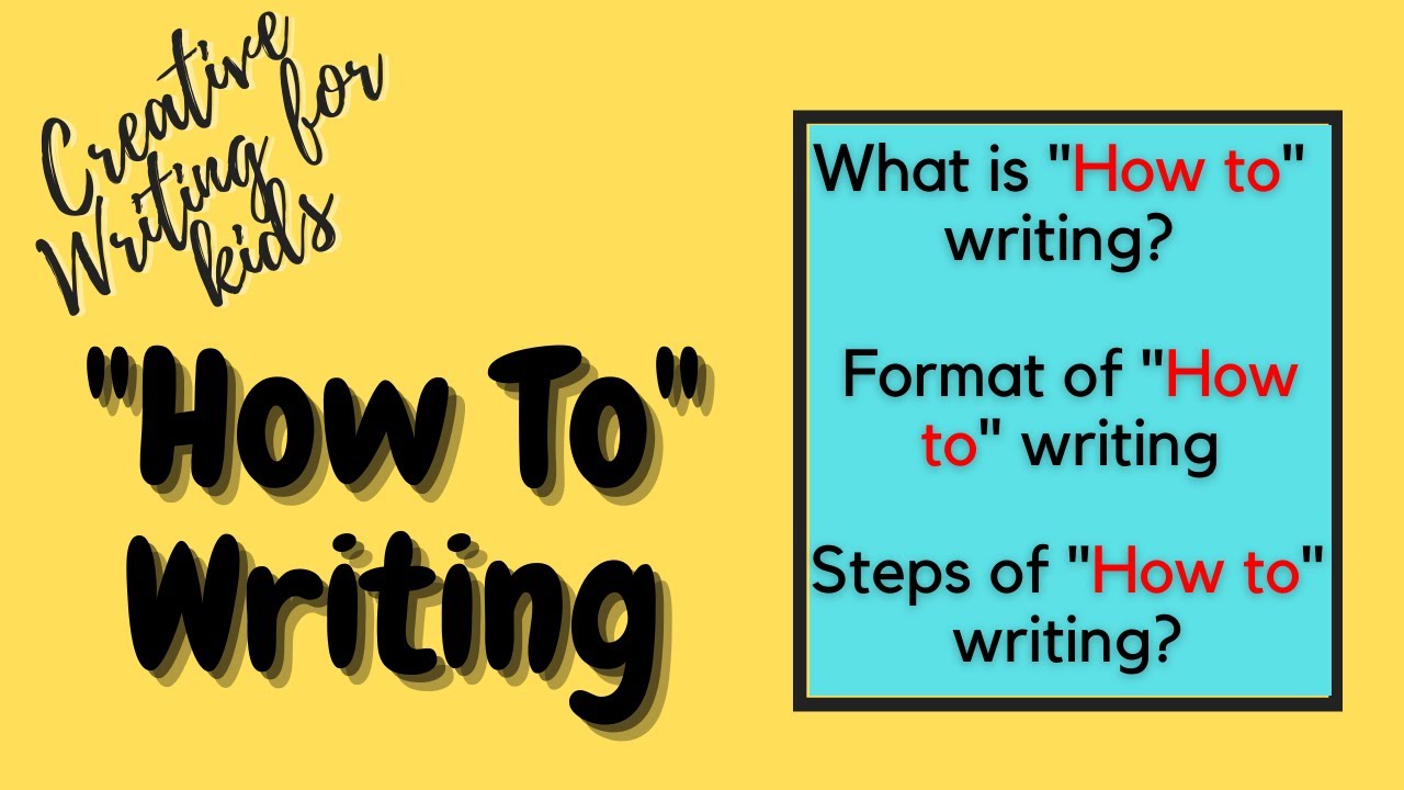 How To Teach Kids How To Writing How To Writing Format Steps - Youtube