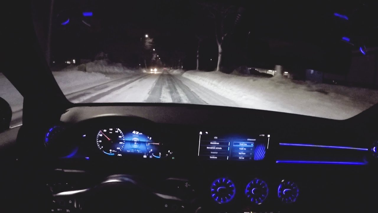 Mercedes-Benz A220 W177 - POV Night Drive - YouTube