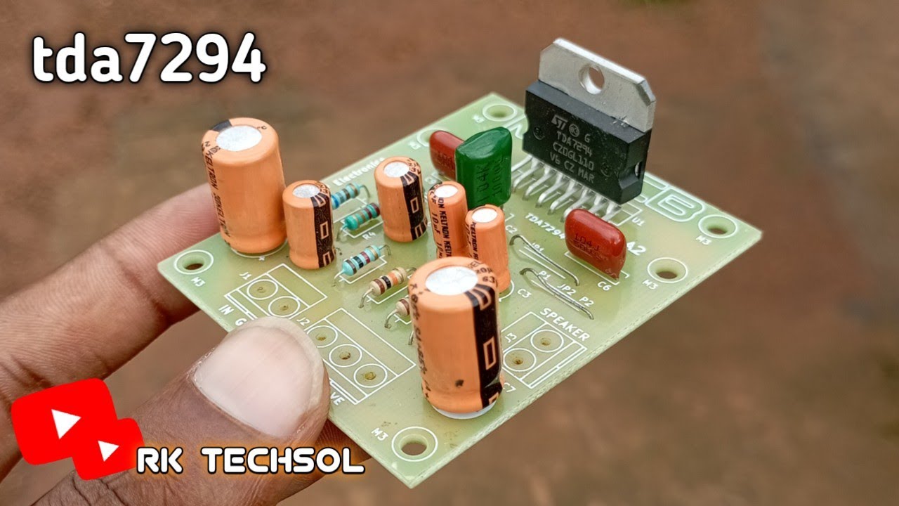 how to make a tda7294 ic amplifier| tda7294 ic amplifier - YouTube