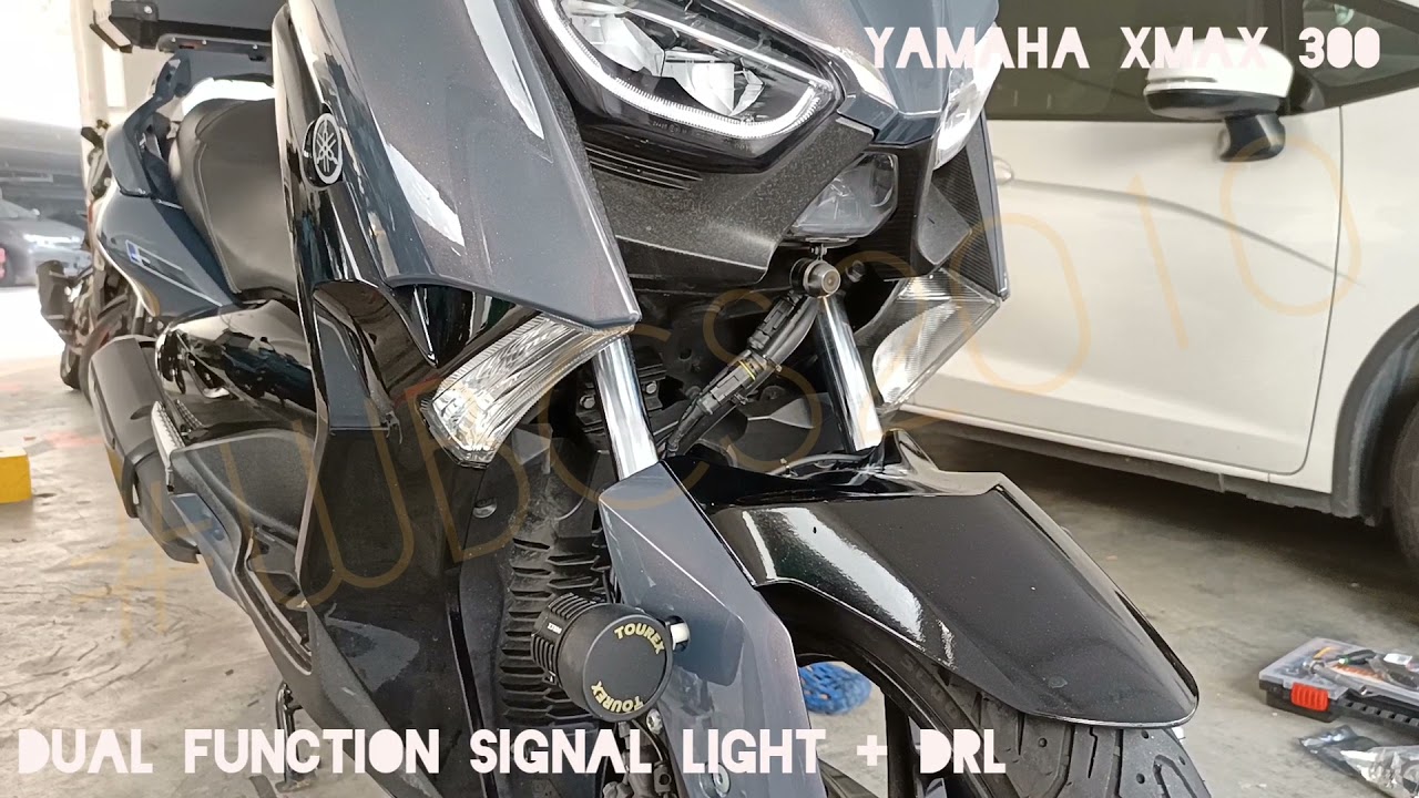 Dual function Led Signals + DRL LEDs on Yamaha XMAX 300 - YouTube