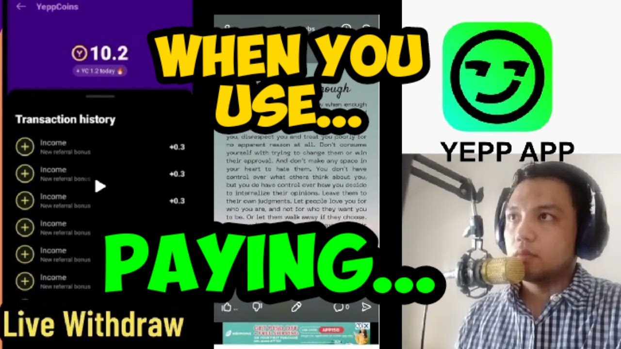 YEPP APP 100% free paying... No Investment Just App I Yepp App Scam Review - YouTube
