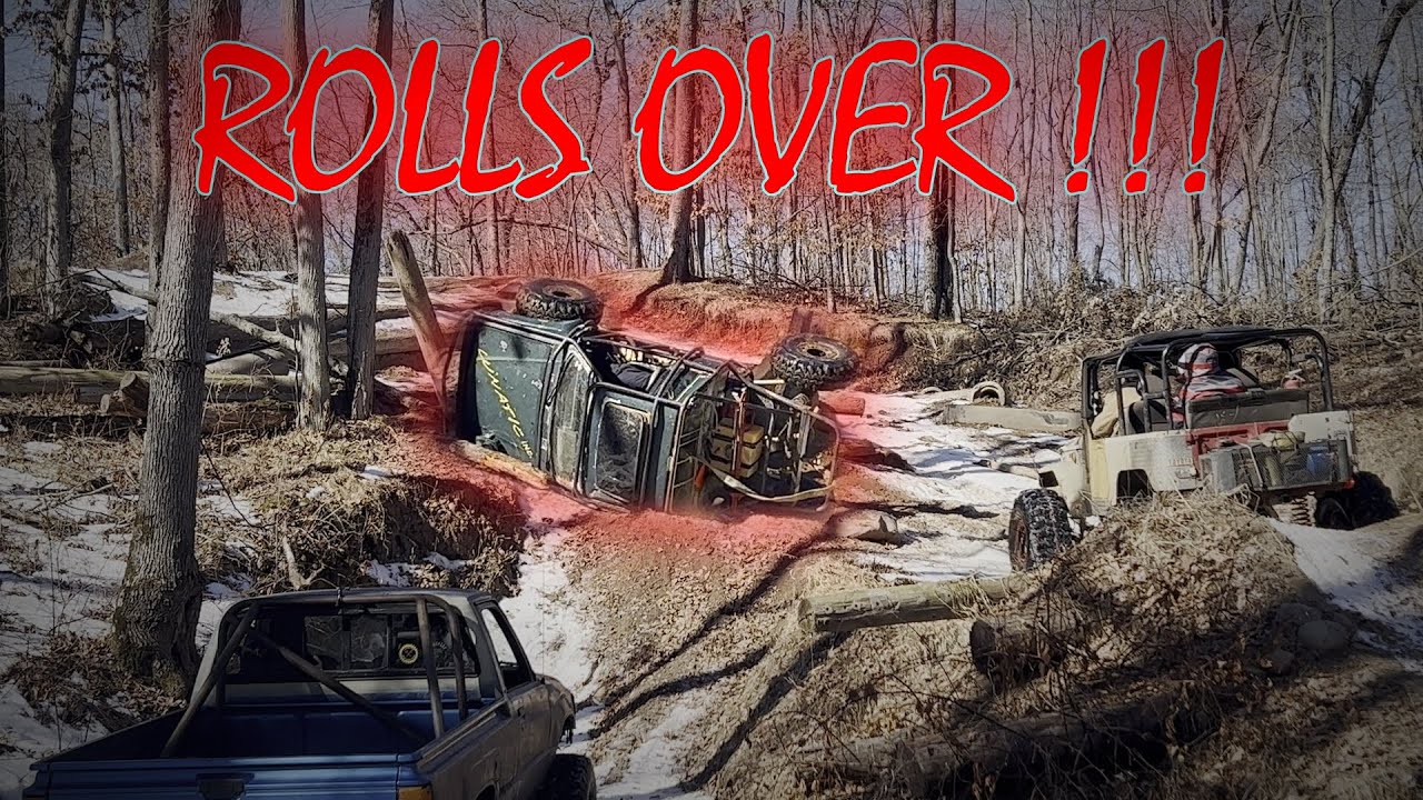 CRAZY TRAIL RIDE ENDS IN ROLLED TRUCK!!! | Dresser Winter Run 2025 ...